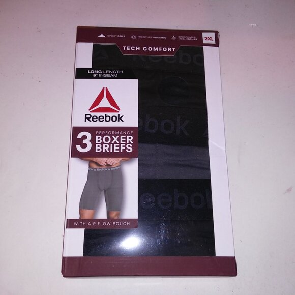 Reebok | Underwear & Socks | Reebok Underwear Mens Boxer Briefs 3 Pack ...